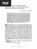 Margaret Mahler | PDF | Object Relations Theory | Psychoanalysis