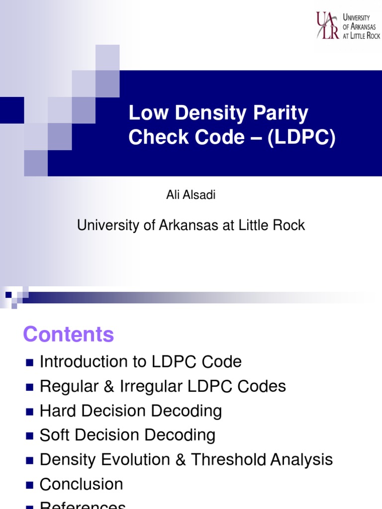 LDPC | PDF | Low Density Parity Check Code | Forward Error Correction