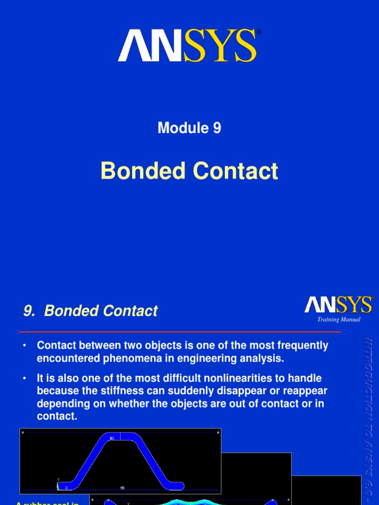 Understanding Bonded Contact in ANSYS | PDF | Nonlinear System | Mechanics