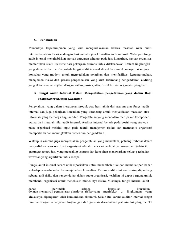 Bab 15 Auditing Internal | PDF | Karier & Perkembangan | Bisnis