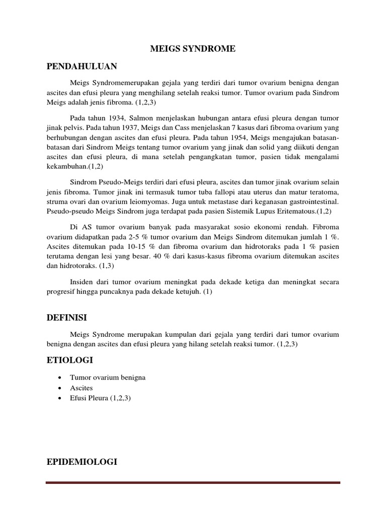 Meigs Syndrome | PDF