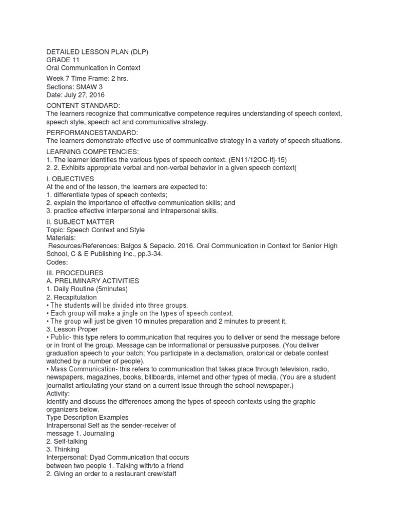Detailed Lesson Plan | PDF | Swot Analysis | Learning
