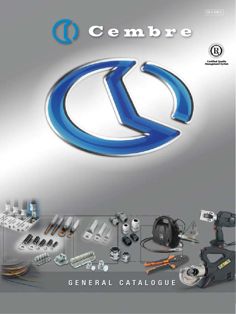 Cembre Lugs Crimps Terminals | PDF | Electrical Connector | Iso 9000