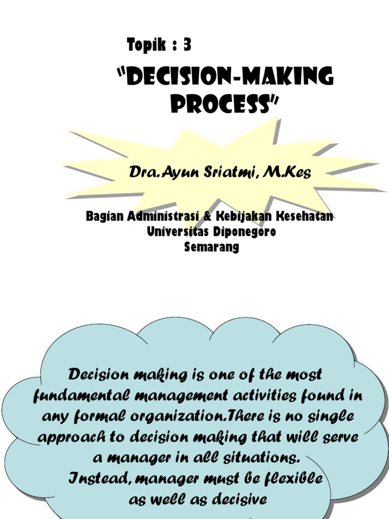 Decision Making Process | PDF