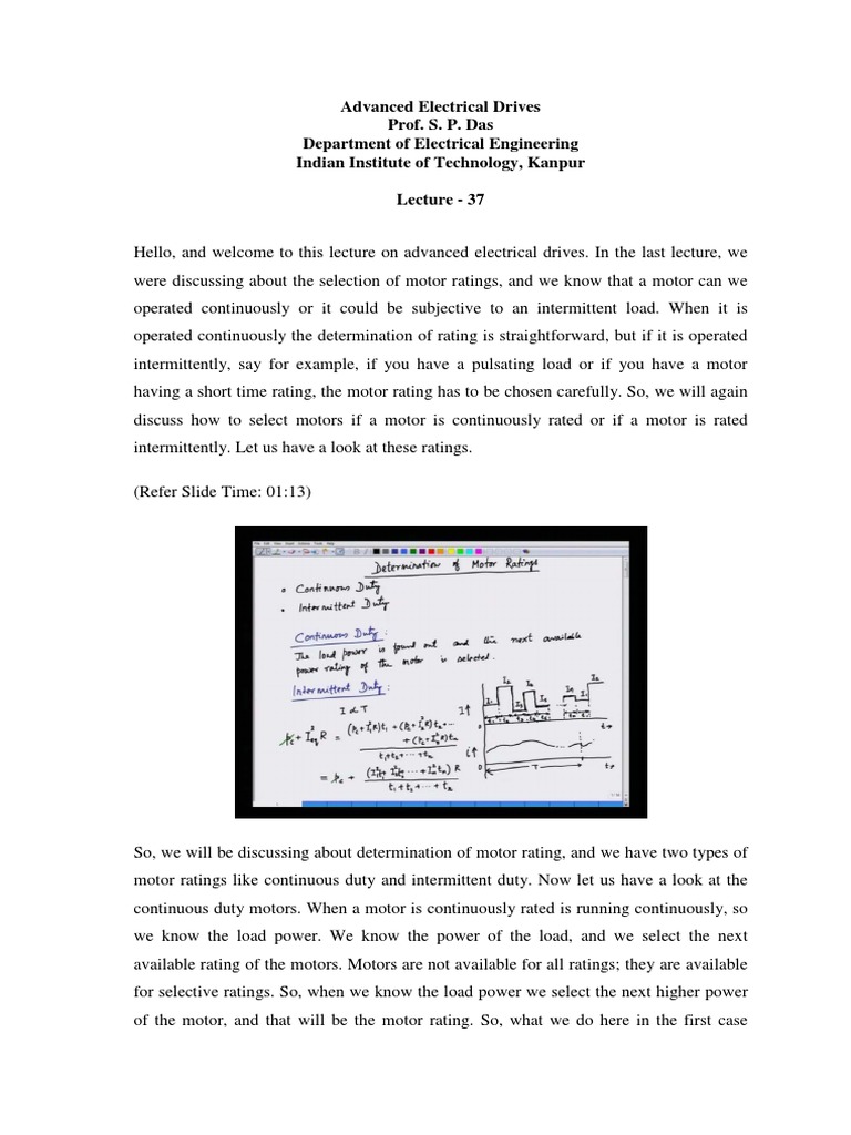 Advanced Electrical Drives Prof. S. P. Das Department of Electrical ...