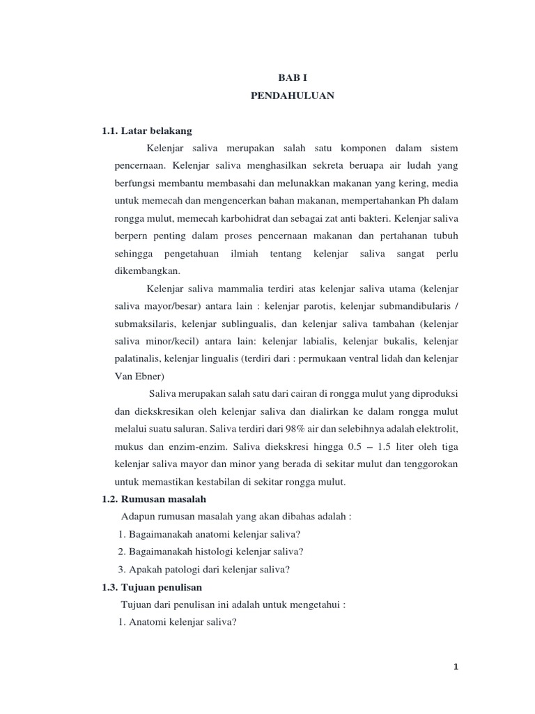 Kelenjar Ludah | PDF