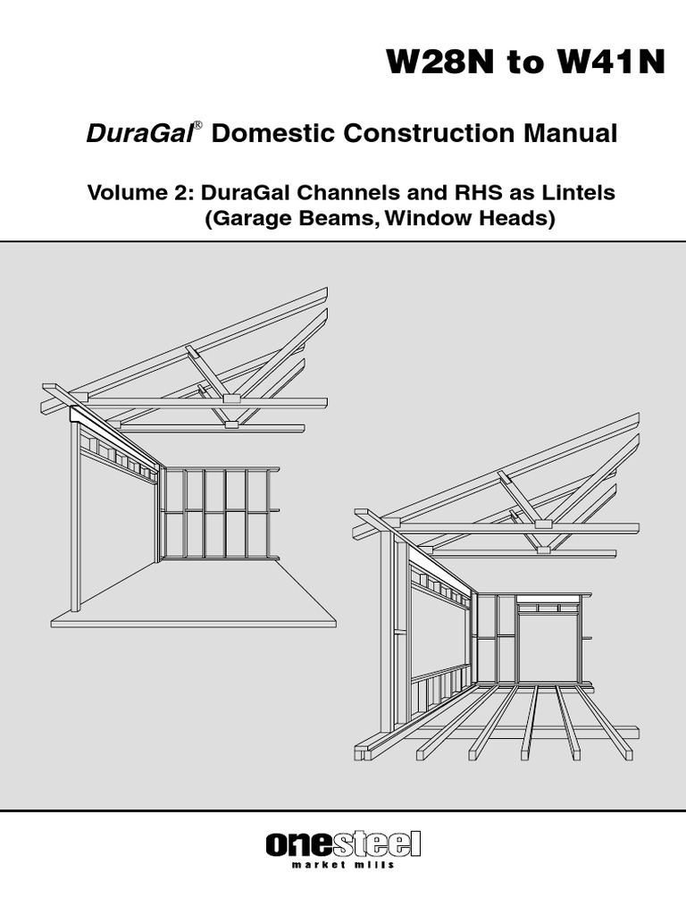 DuraGal DCM Lintels Sep01 | PDF | Roof | Truss