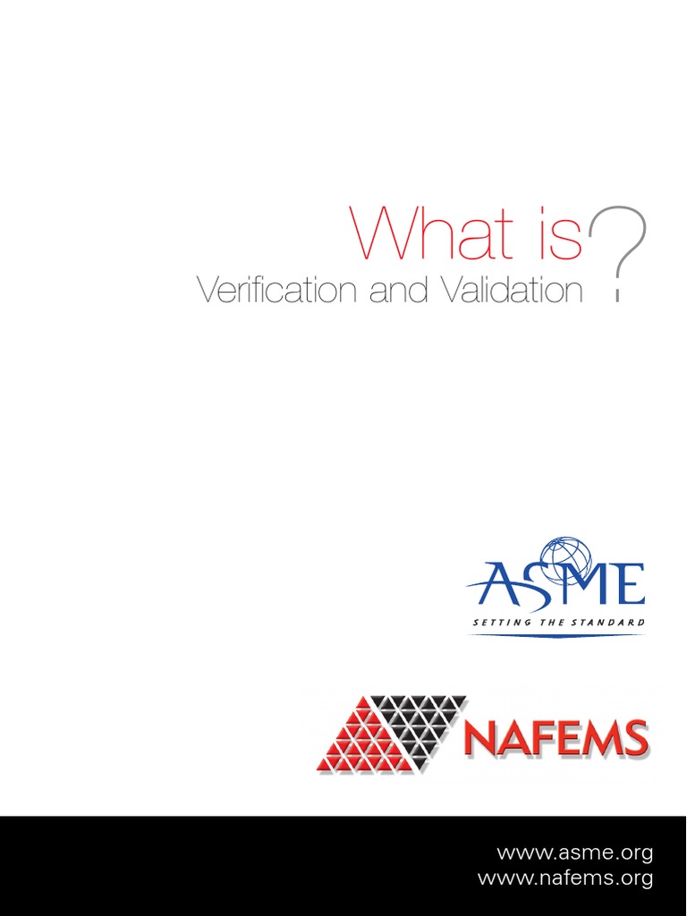 What Is Verification and Validation, NAFEMS | PDF | Mathematical Model | Conceptual Model