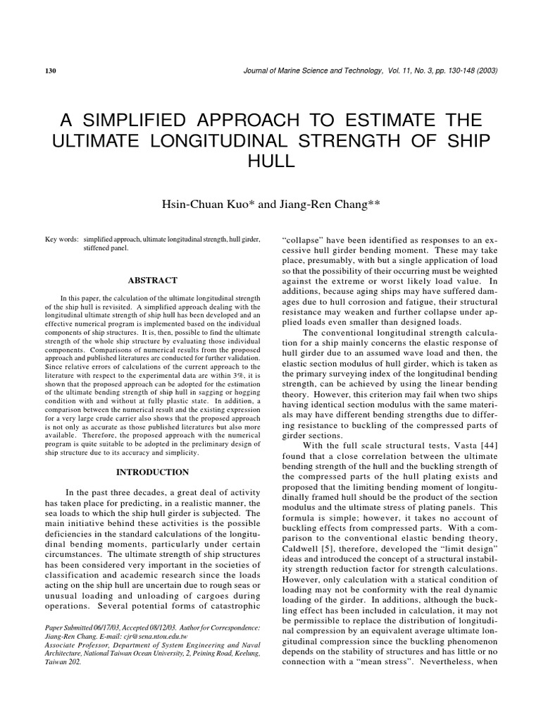Hsin-Chuan Kuo and Jiang-Ren Chang. A Simplified Approach To Estimate ...