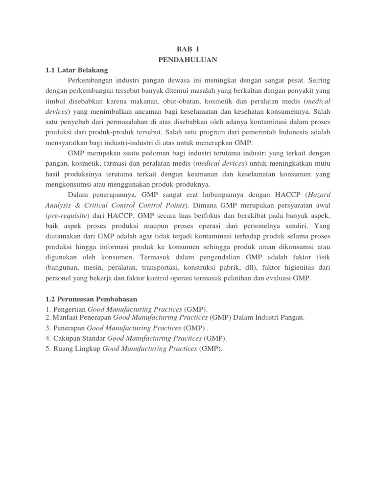 Materi GMP | PDF