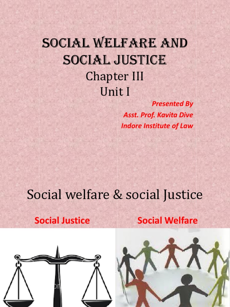 An Analysis of Social Welfare and Social Justice Concepts Based on Key Theories and Principles ...