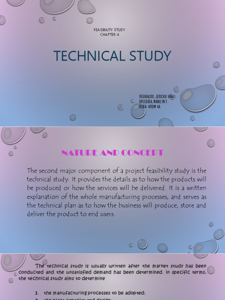 Technical Study Feasibility | PDF | Feasibility Study | Specification ...