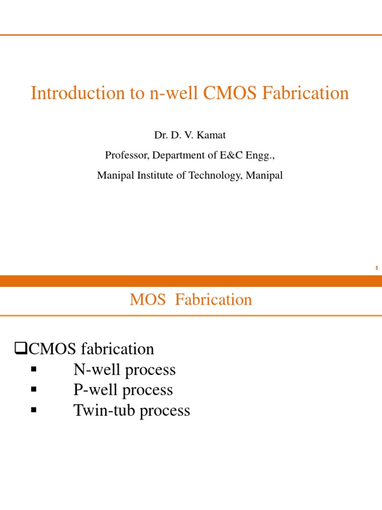 N Well CMOS Fabrication | PDF | Photolithography | Cmos
