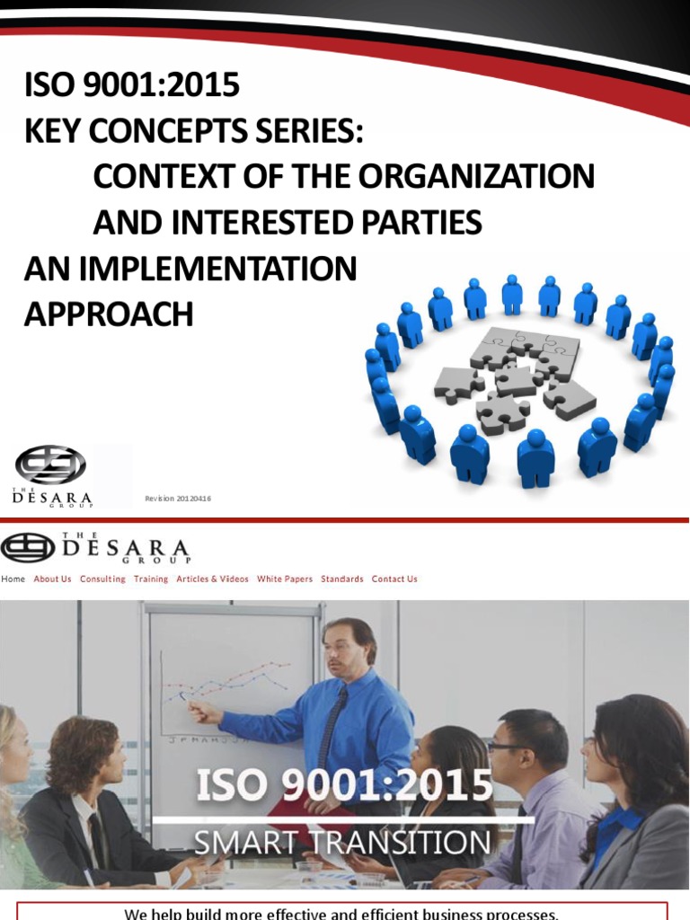 ISO 9001:2015 Key Concepts Series: Context of The Organization and ...