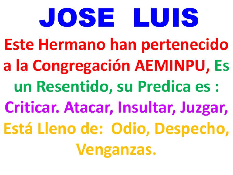 Jose Luis | PDF