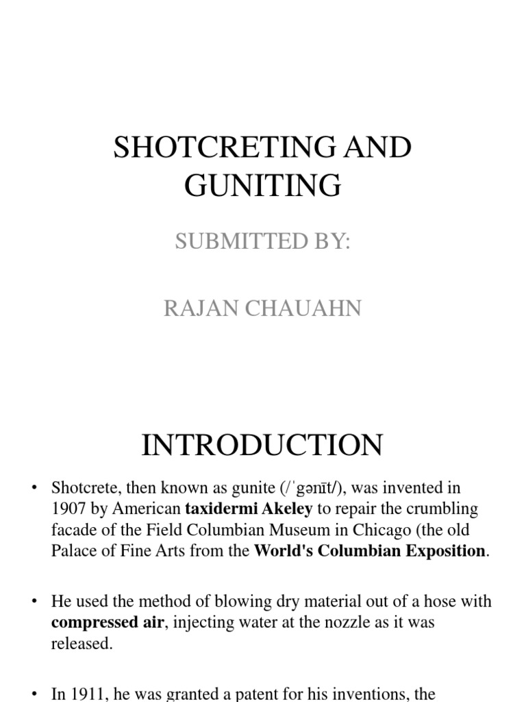 SHOTCRETING | PDF | Concrete | Industries