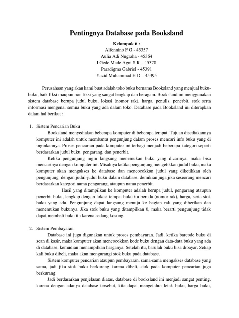 Database Toko Buku | PDF