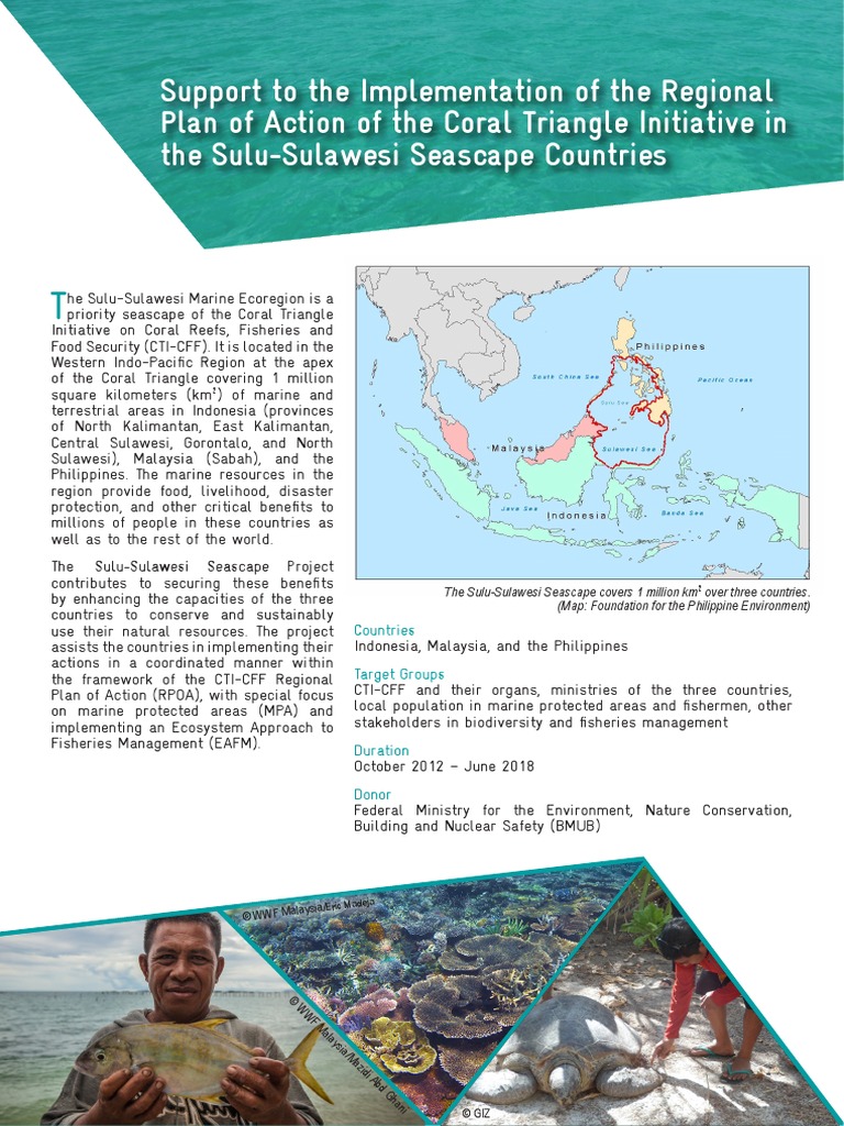 Sulu-Sulawesi Seascape Project Factsheet | PDF | Biogeochemistry ...