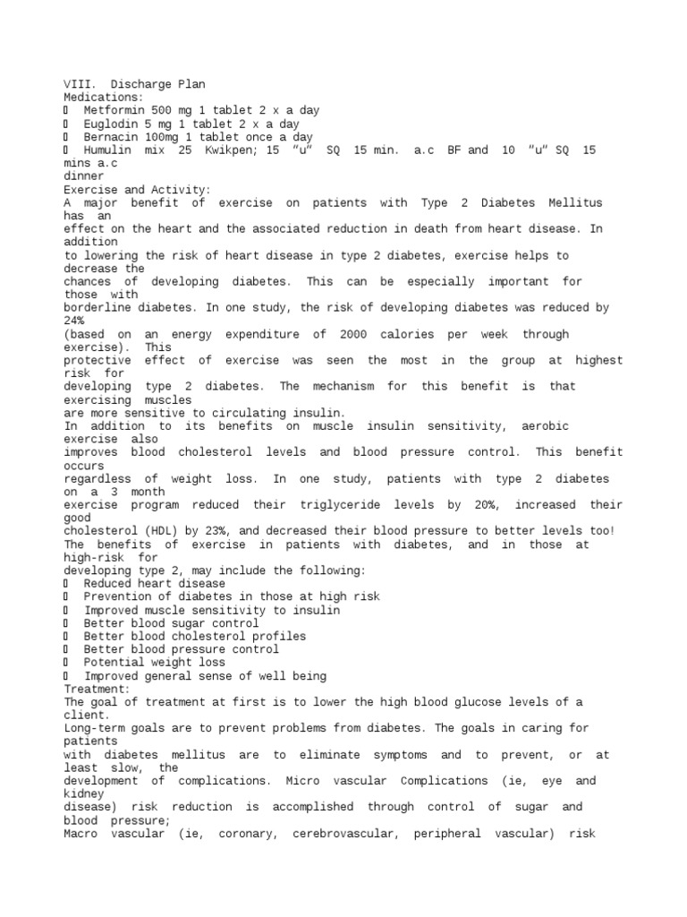 223032432-Discharge-Plan-DM (1).txt | Diabetes Mellitus Type 2 ...