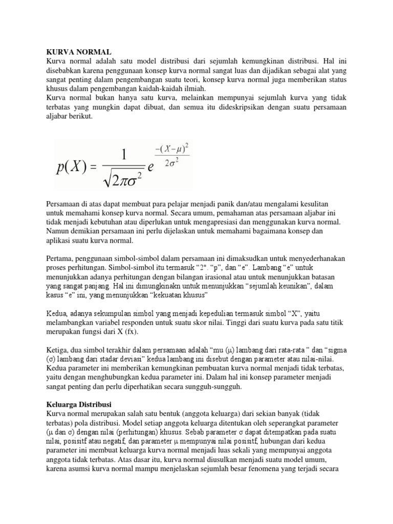 Kurva Normal | PDF