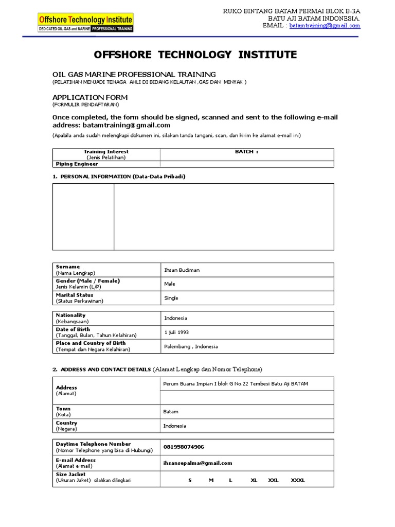 Offshore Technology Institute: Oil Gas Marine Professional Training ...
