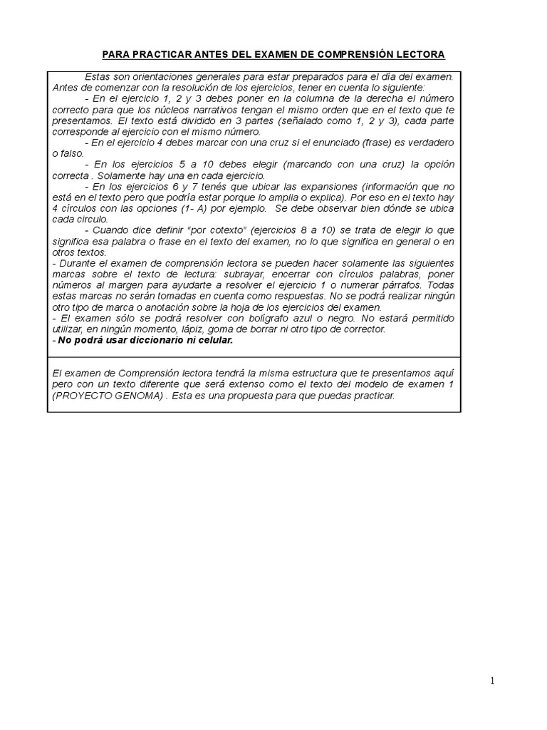 Comprension Lectora Ciencias I | PDF | Evolución | Adn
