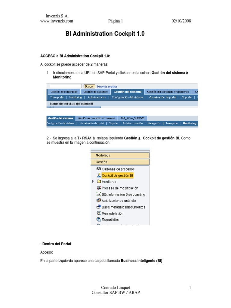 BI Administration COCKPIT | PDF | Business