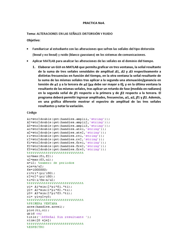 PRACTICA No4 Edgar Macas | PDF | Distorsión | Olas
