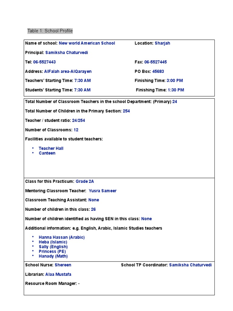 School Profile | PDF