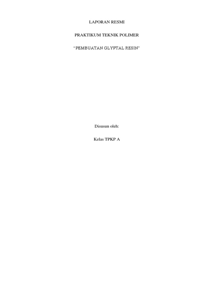 Makalah Glyptal Resyn | PDF