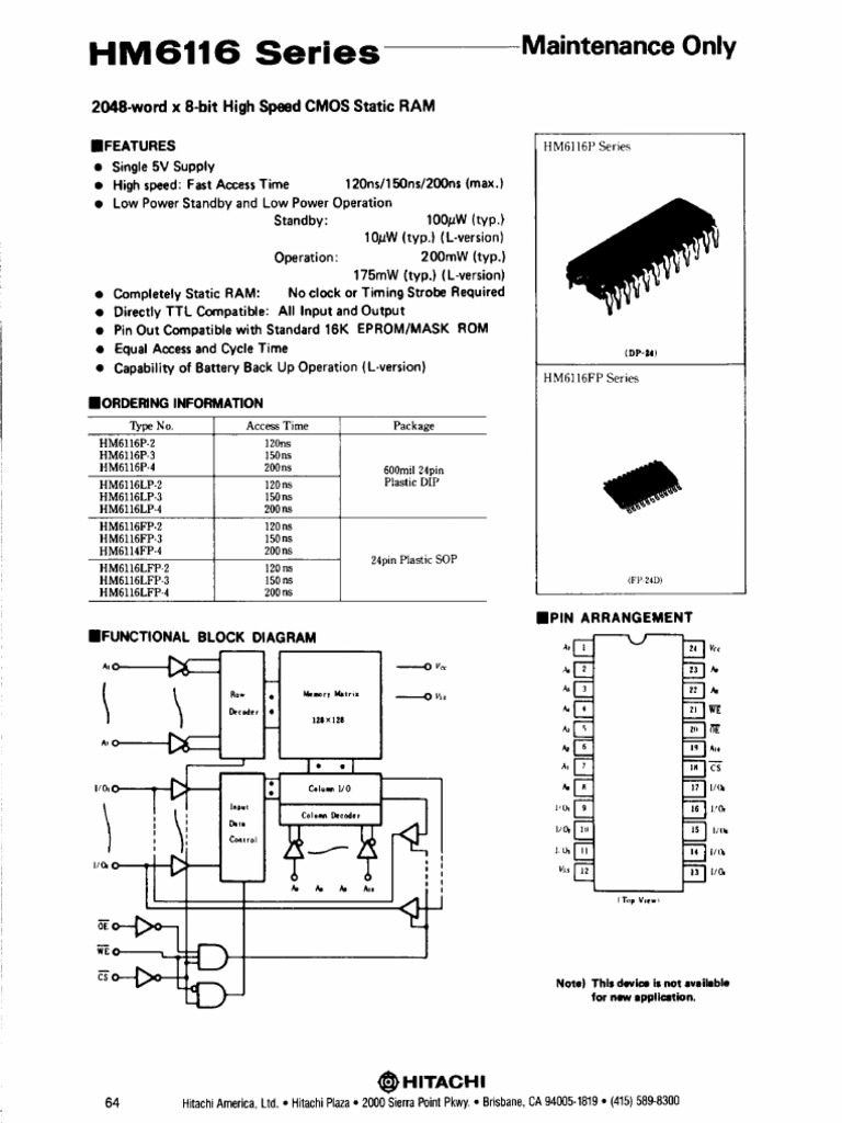 Datasheet 6116 PDF | PDF