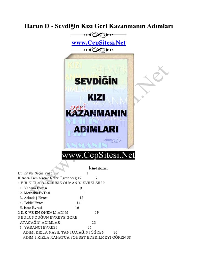 Harun D - Sevdigin Kizi Geri Kazanmanin Adimlari | PDF