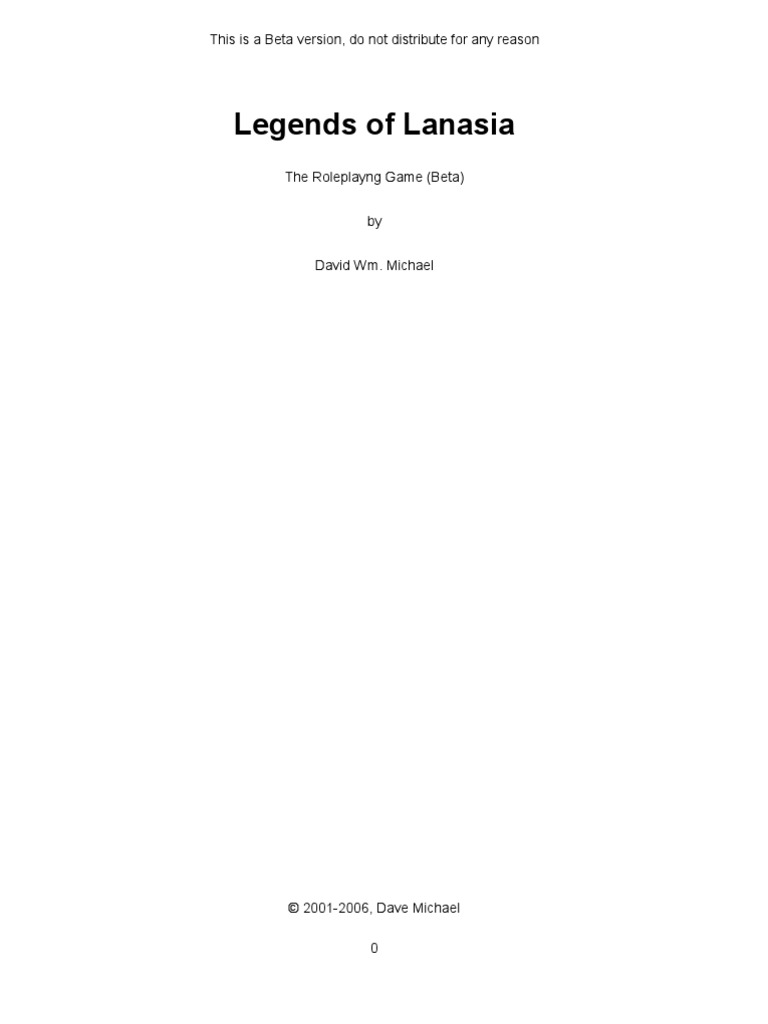 Legends of Lanasia | PDF | Coins | Dice