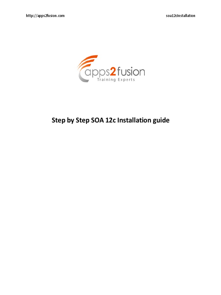 Soa 12c Installation Guide Pdf Pdf Oracle Database Installation Computer Programs