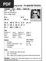Call of Cthulhu 7th Ed. Combat Cheat Sheet | PDF