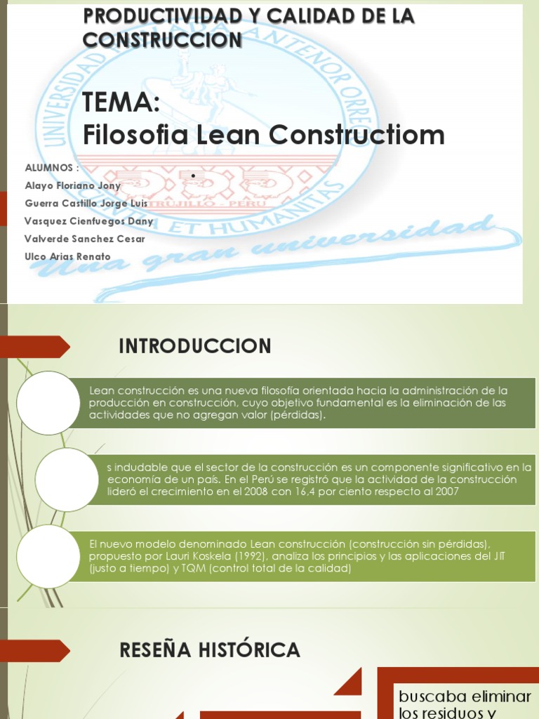 Lean Construction: Principios, Herramientas y Beneficios de la ...