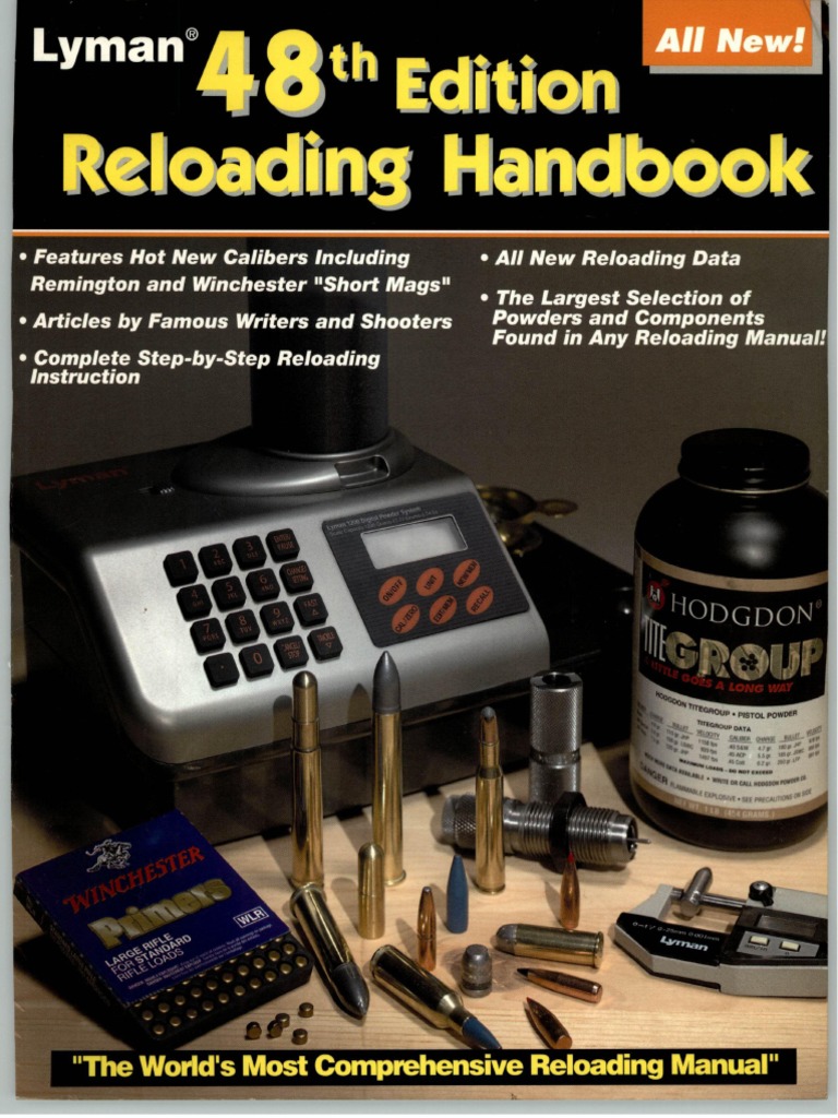 Lyman 48th Reloading Handbook | PDF | Cartridge (Firearms) | Ammunition