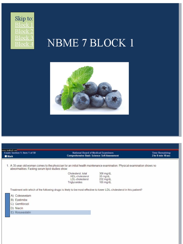 NBME 7 BLOCK 1-4 (With Answers) | PDF | Angiotensin | Amino Acid