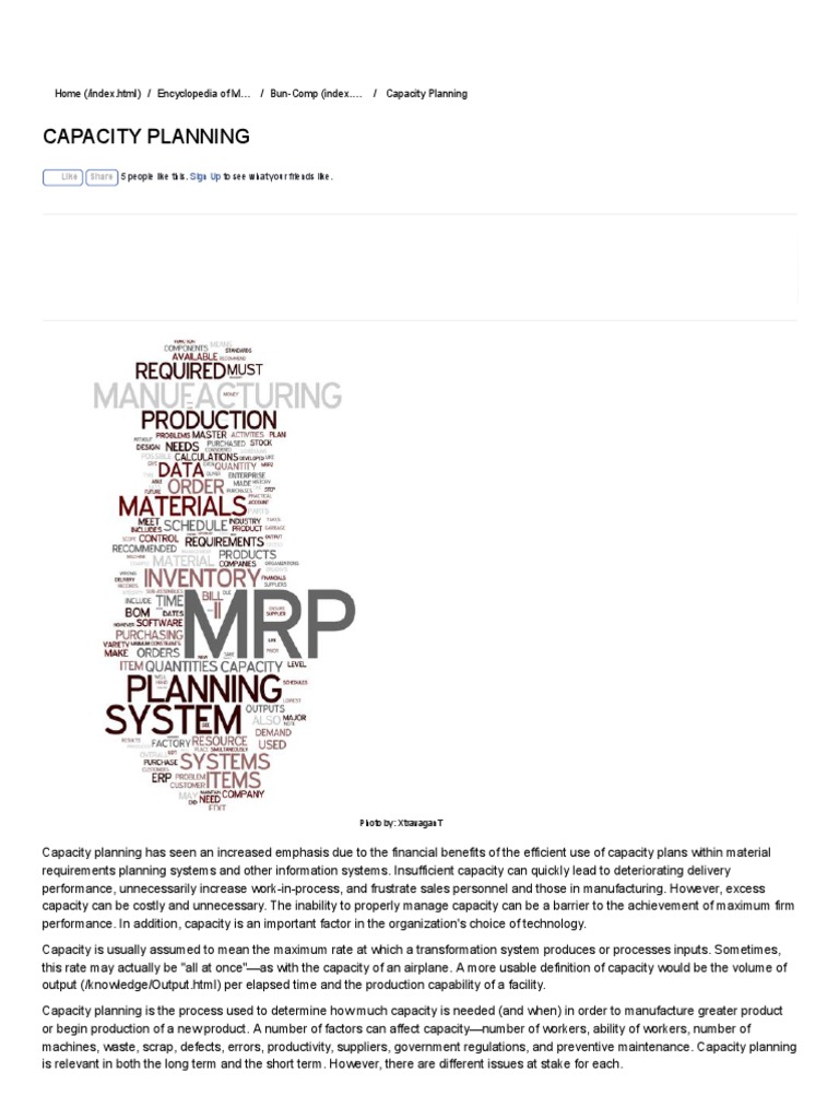 Capacity & Output Planning | PDF | Labour Economics | Demand