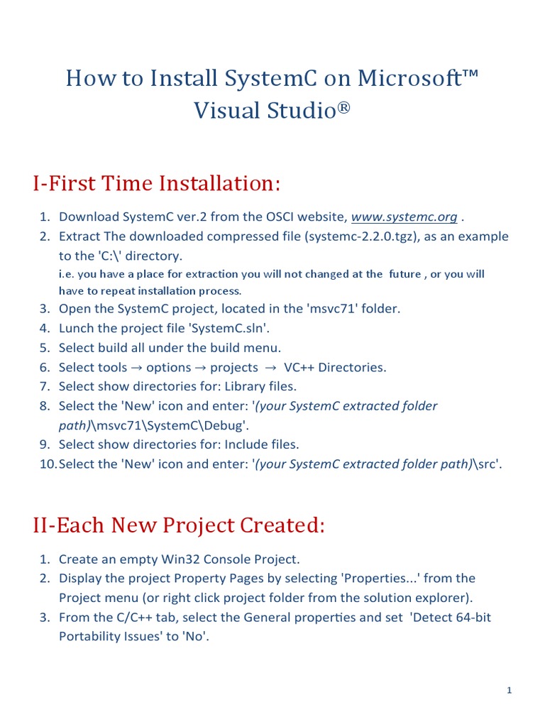 How To Install SystemC | PDF
