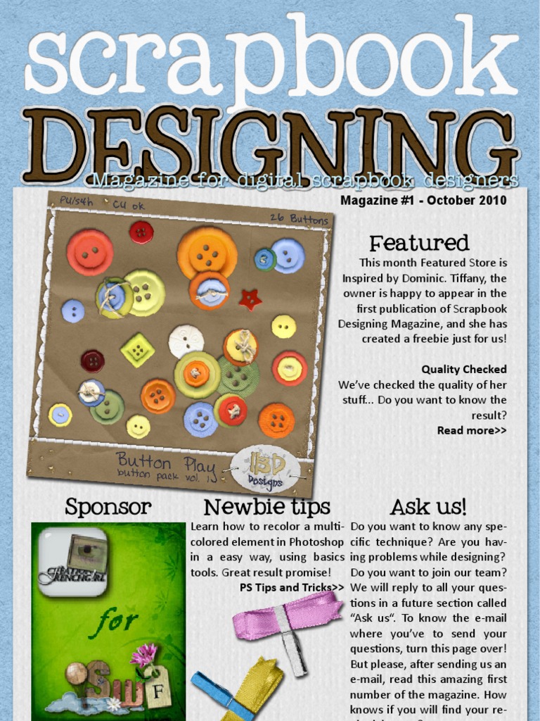 Scrapbook Designing #TEST2 | PDF | Adobe Photoshop | Media Technology