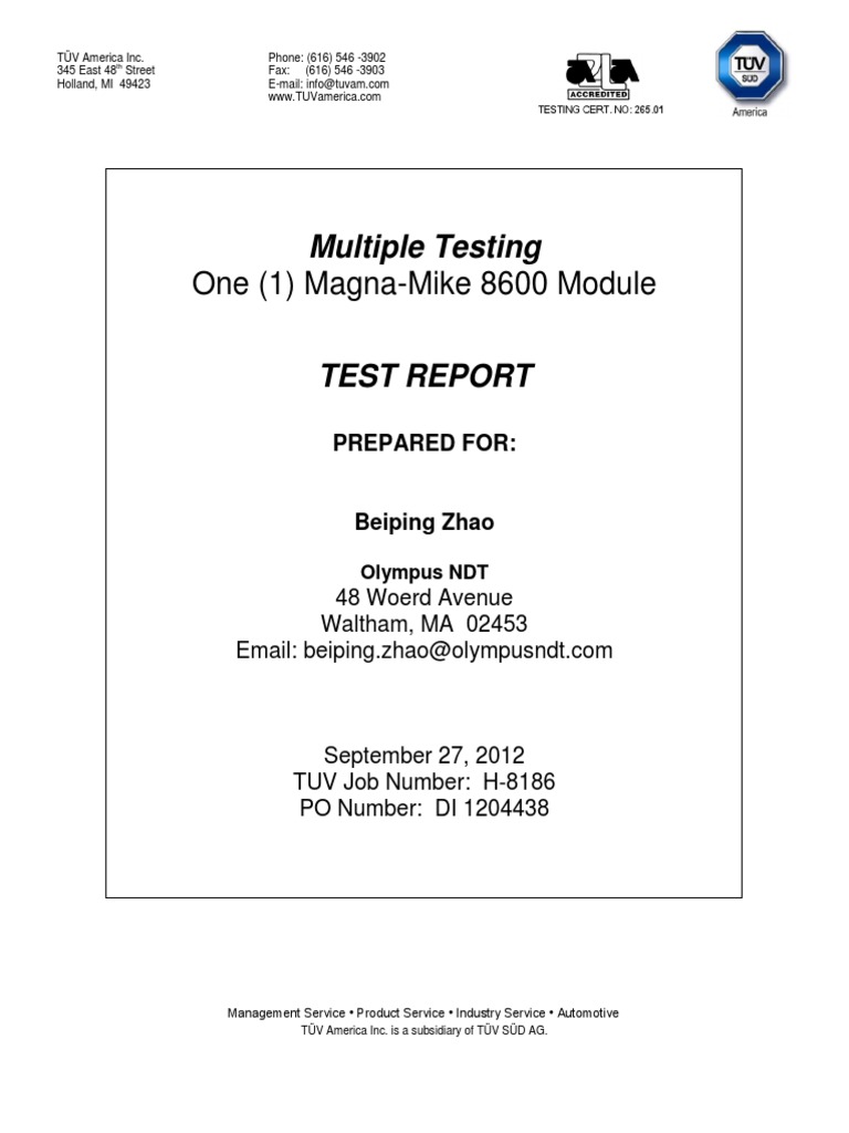 8600 Mil STD 810G Test Report | PDF | Calibration | Celsius