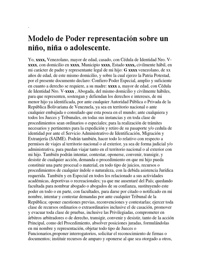 Modelo de Poder Representación Sobre Un Niño | PDF | Virtud ...