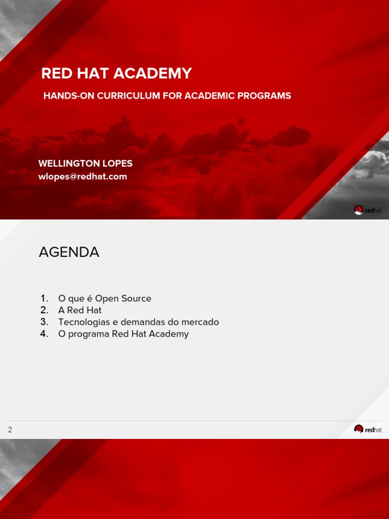 Red Hat Academy PT BR | PDF | Informática | Programas