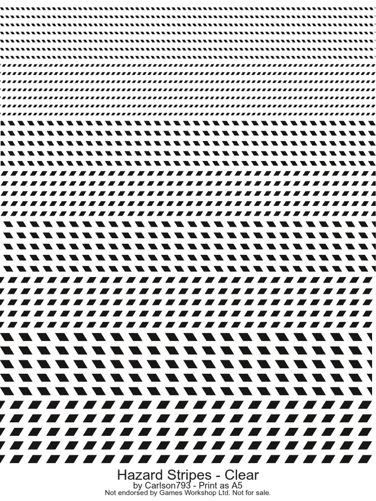 Hazard Stripes - Clear: by Carlson793 - Print As A5 | PDF