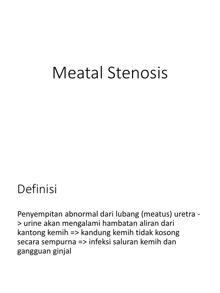 Meatal Stenosis | PDF