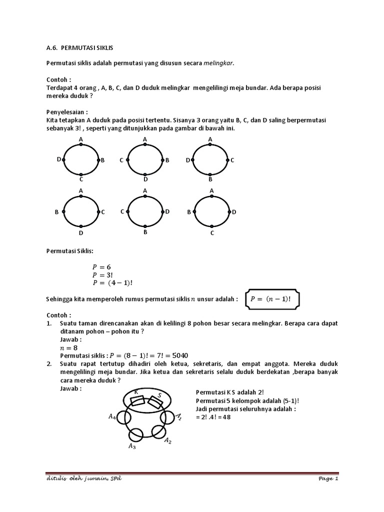 Permutasi Siklis | PDF