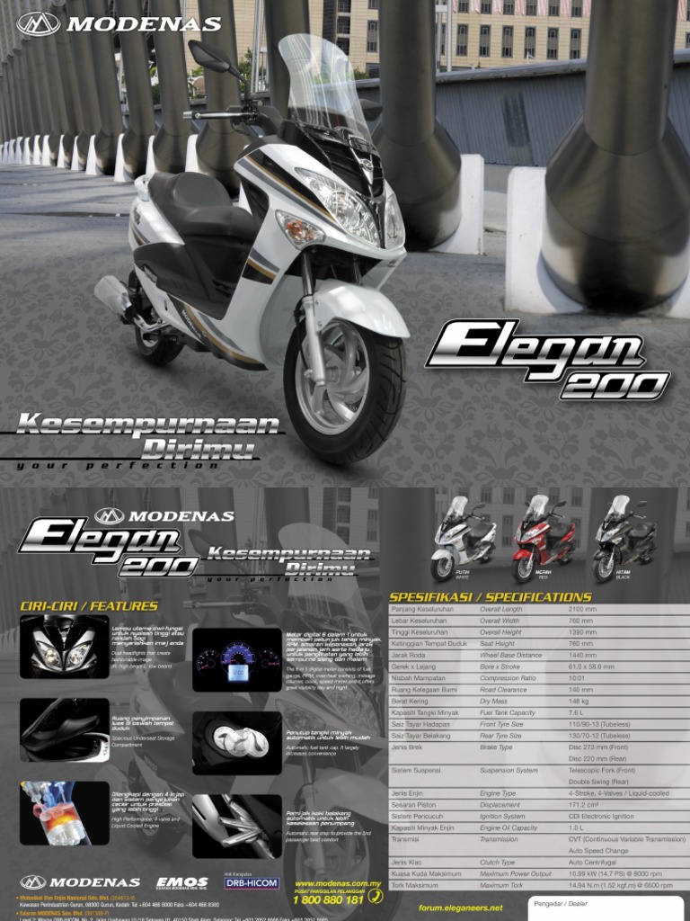 Modenas Elegan 200 PDF | PDF