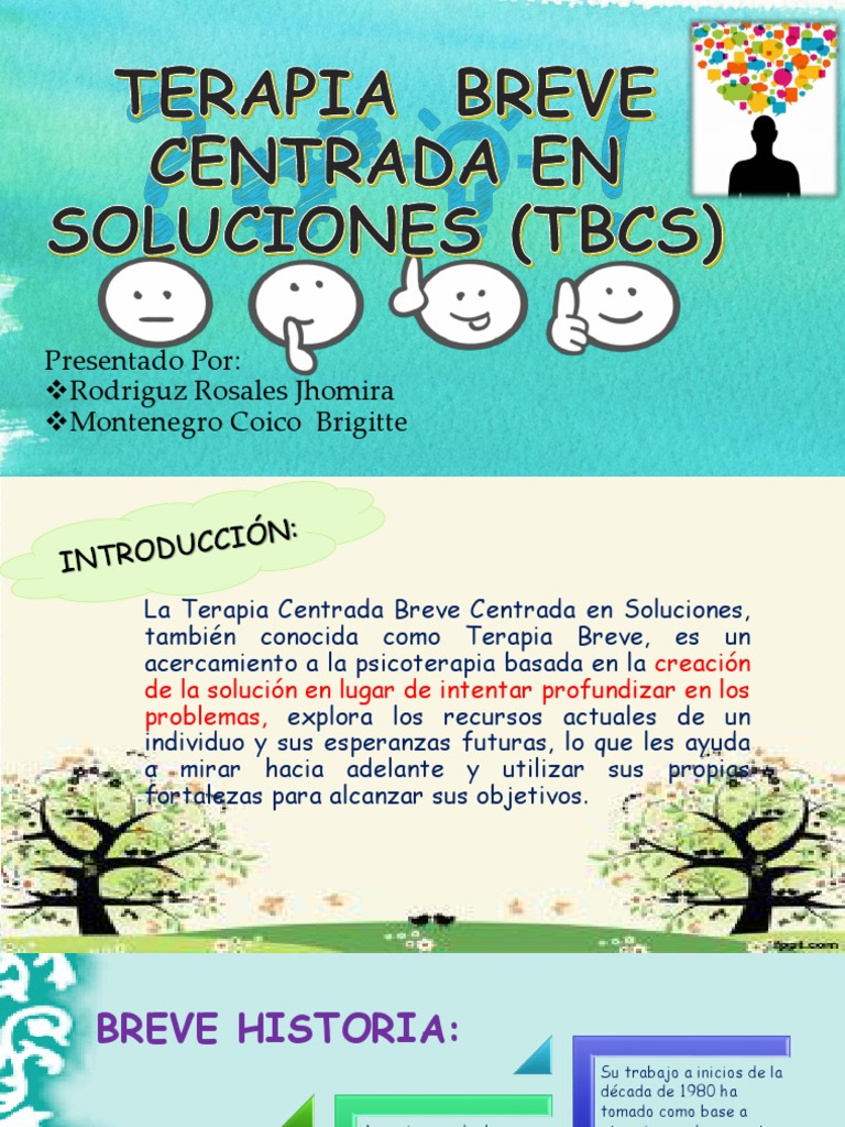Terapia Breve Centrada en Soluciones | Psicología | Ciencias del ...