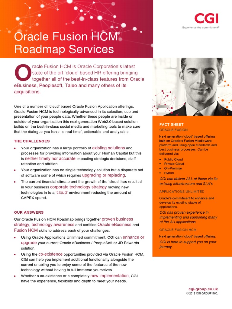 Fact Sheet Fusion HCM Final New | PDF | Cloud Computing | Oracle ...